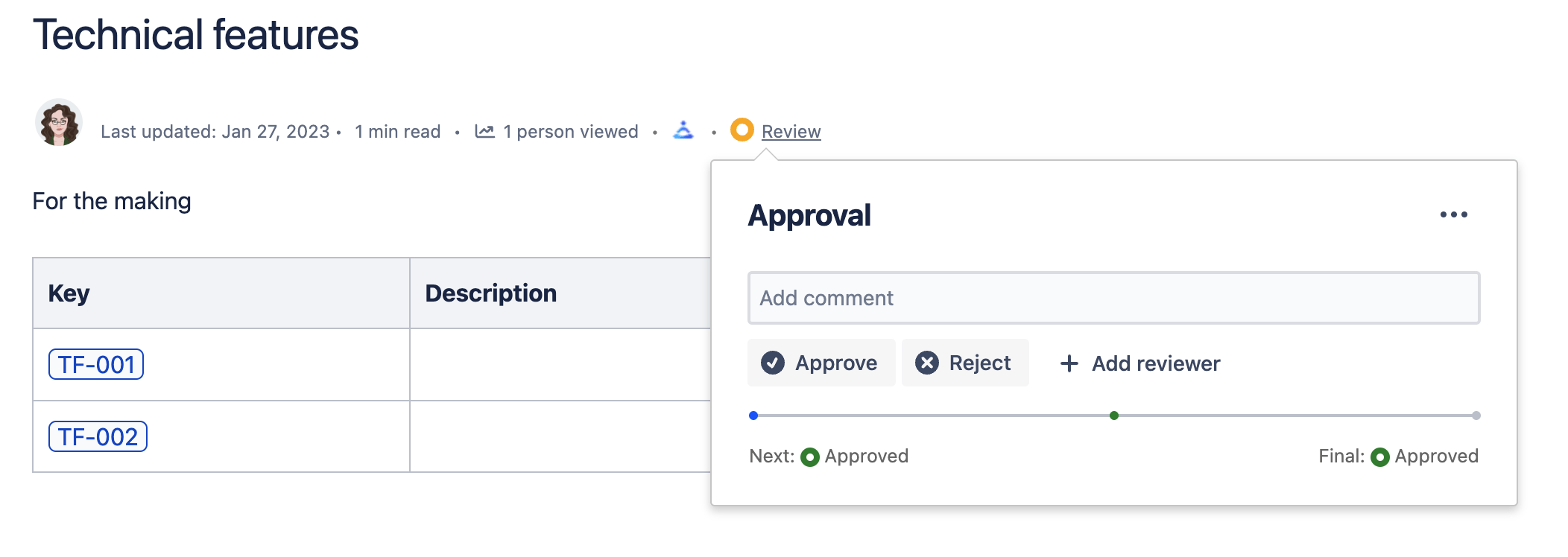How to improve your requirement approval workflow in Confluence?